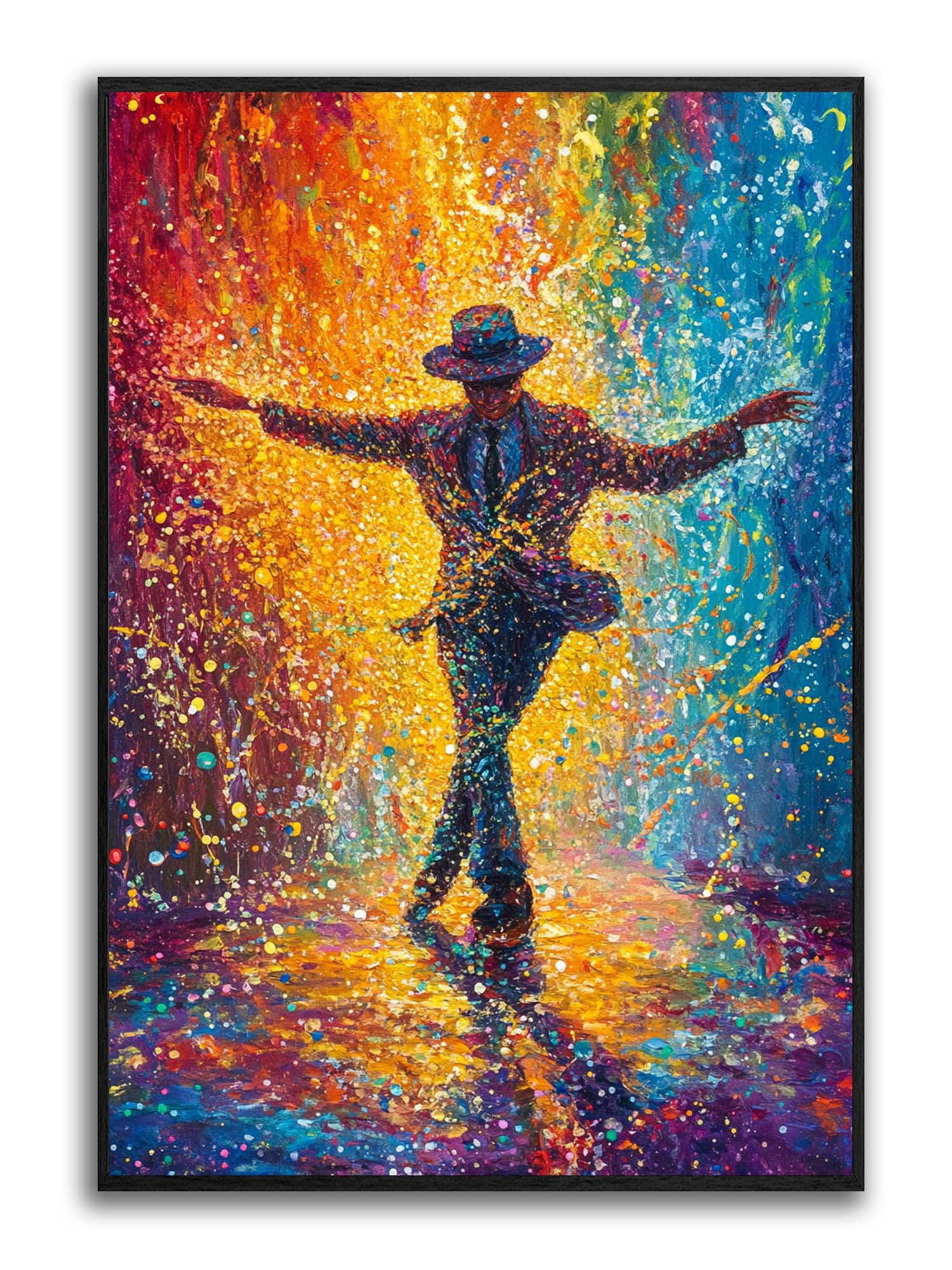 Dance Wall Art Dancing On Street Dancing Posters Oil Painting For Wall ...