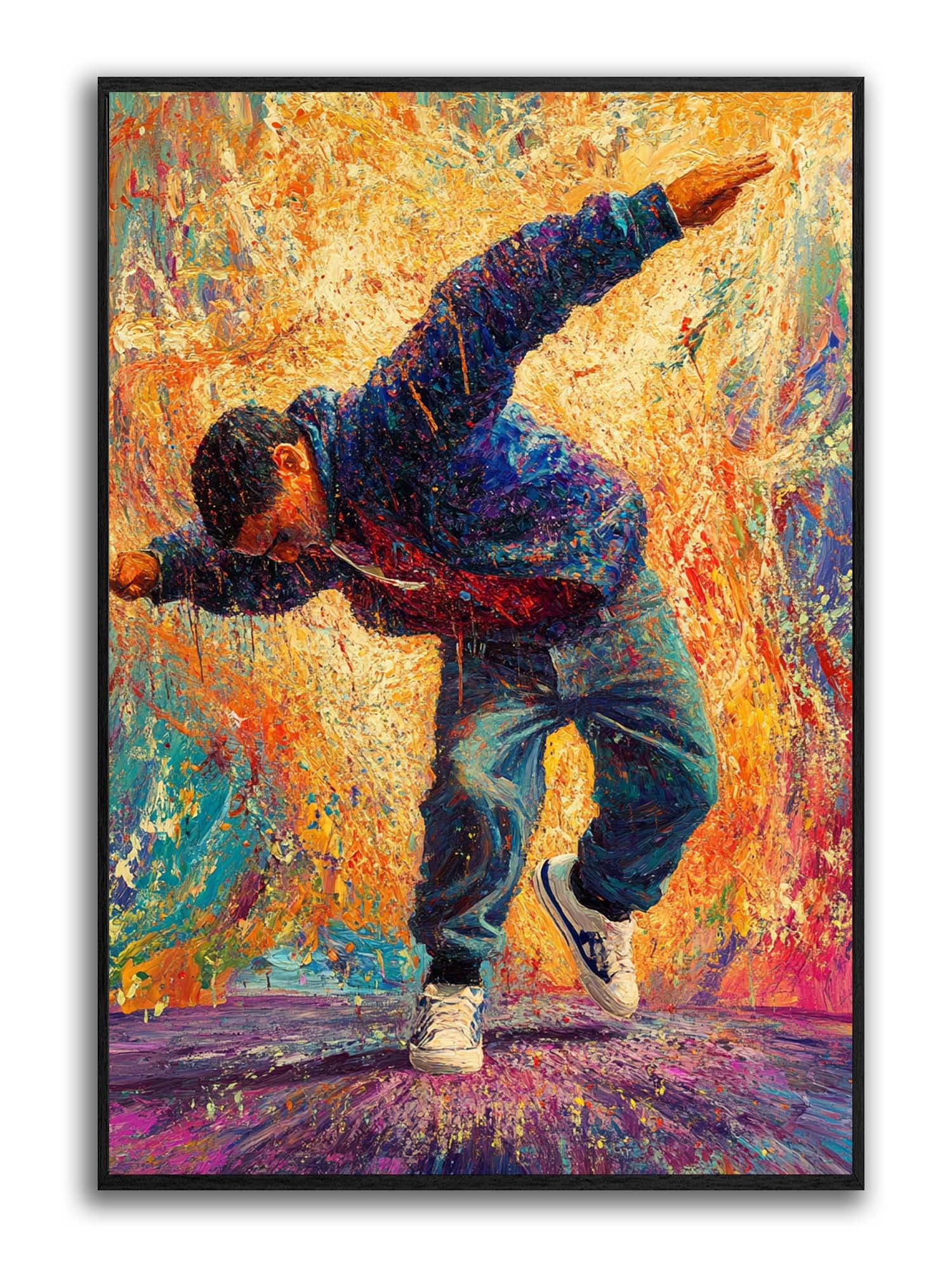Dance Wall Art Street Dance Dancing Posters Oil Painting For Wall ...