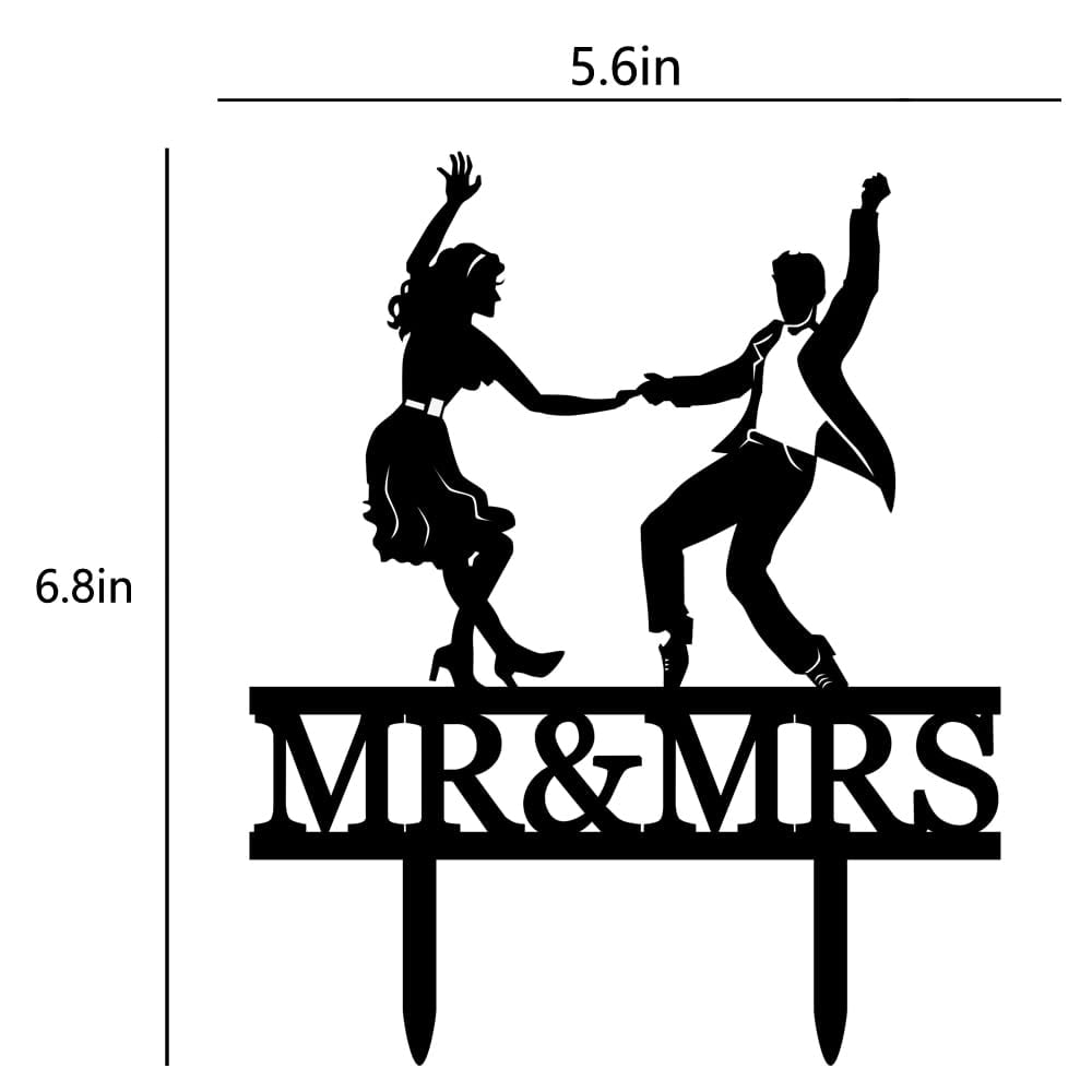 Dance Wedding Cake AJH3 Topper Dancing Couple Wedding Cake Topper Bride ...
