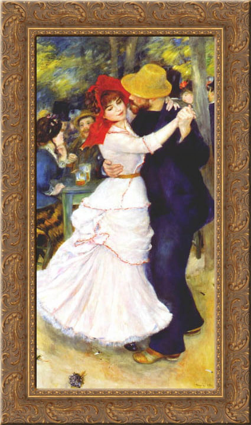 Dance at Bougival 17x24 Gold Ornate Wood Framed Canvas Art by Renoir ...
