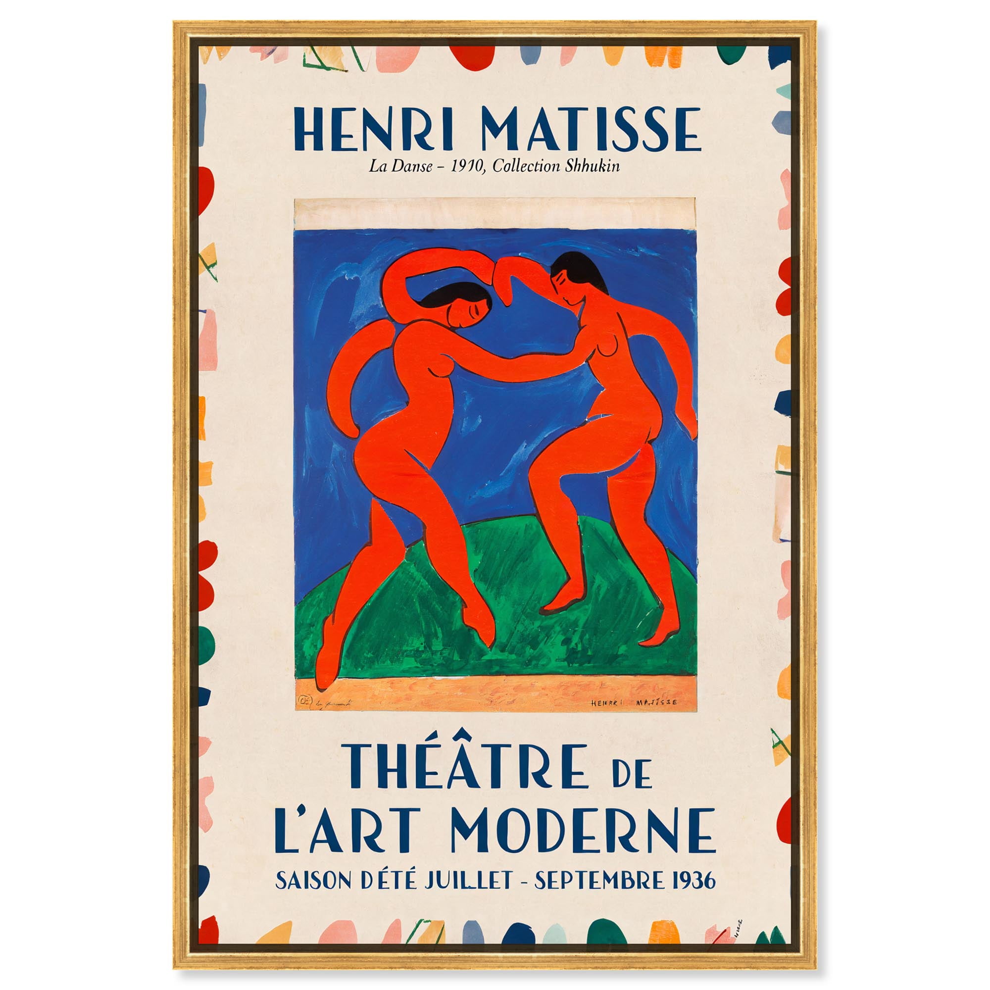 Dance by Henri Matisse Art Collector Poster by Art Remedy, Gold Frame ...