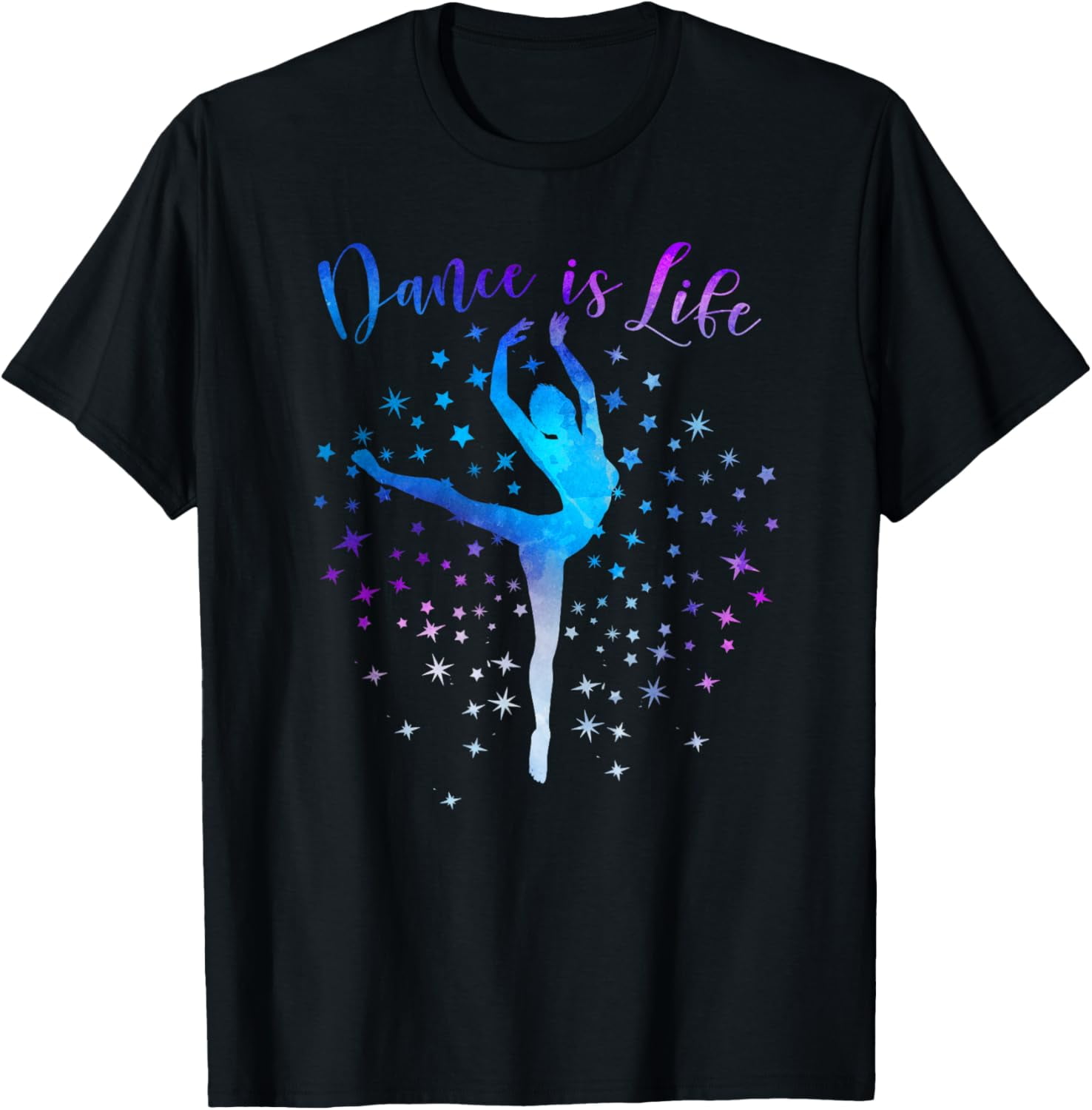 Dance is Life Ballet Dancing Quote Ballerina Dancer Graphic T-Shirt ...