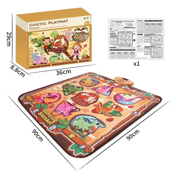 Dance mat - Rhythm step play mat - Dance game toy mat with LED light ...