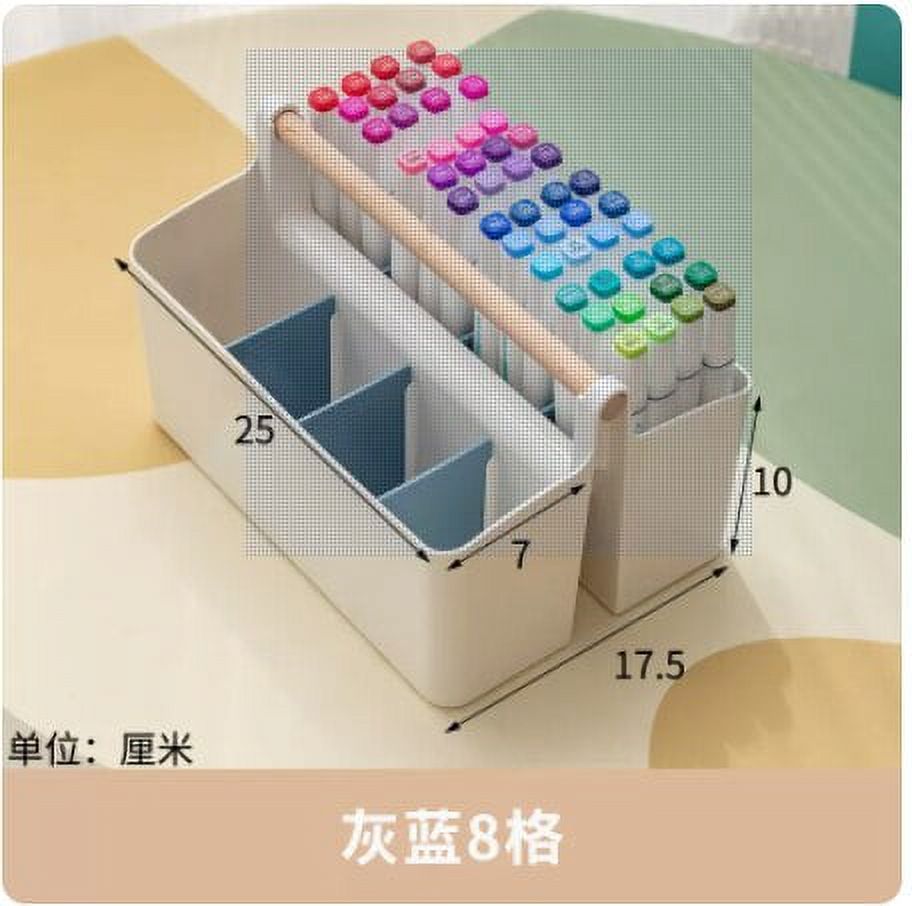 DanceeMangoo 8 Grids Marker pen holder Art Pen Holder Desk Storage Box ...