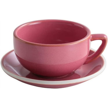 Tea Cup Set 12 Piece Cup & Saucer Set Glass Tea Party Microwave Safe ...