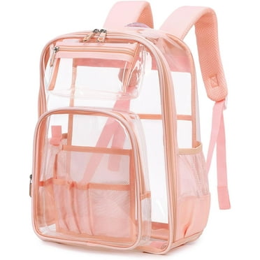 Tinyat Clear Backpack Heavy Duty Large Waterproof Transparent Stadium ...