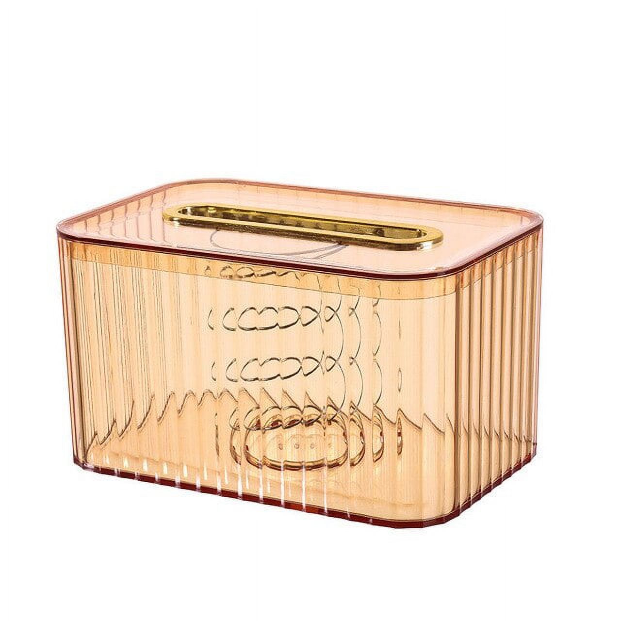 DanceeMangoo Household Tissue Box Transparent Desktop Tissue Box ...