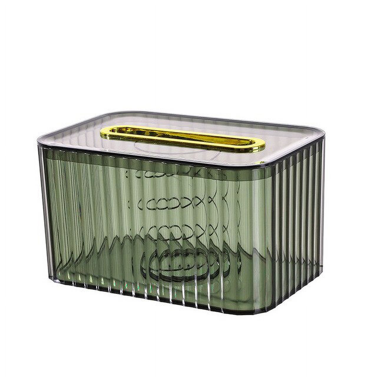 DanceeMangoo Household Tissue Box Transparent Desktop Tissue Box ...