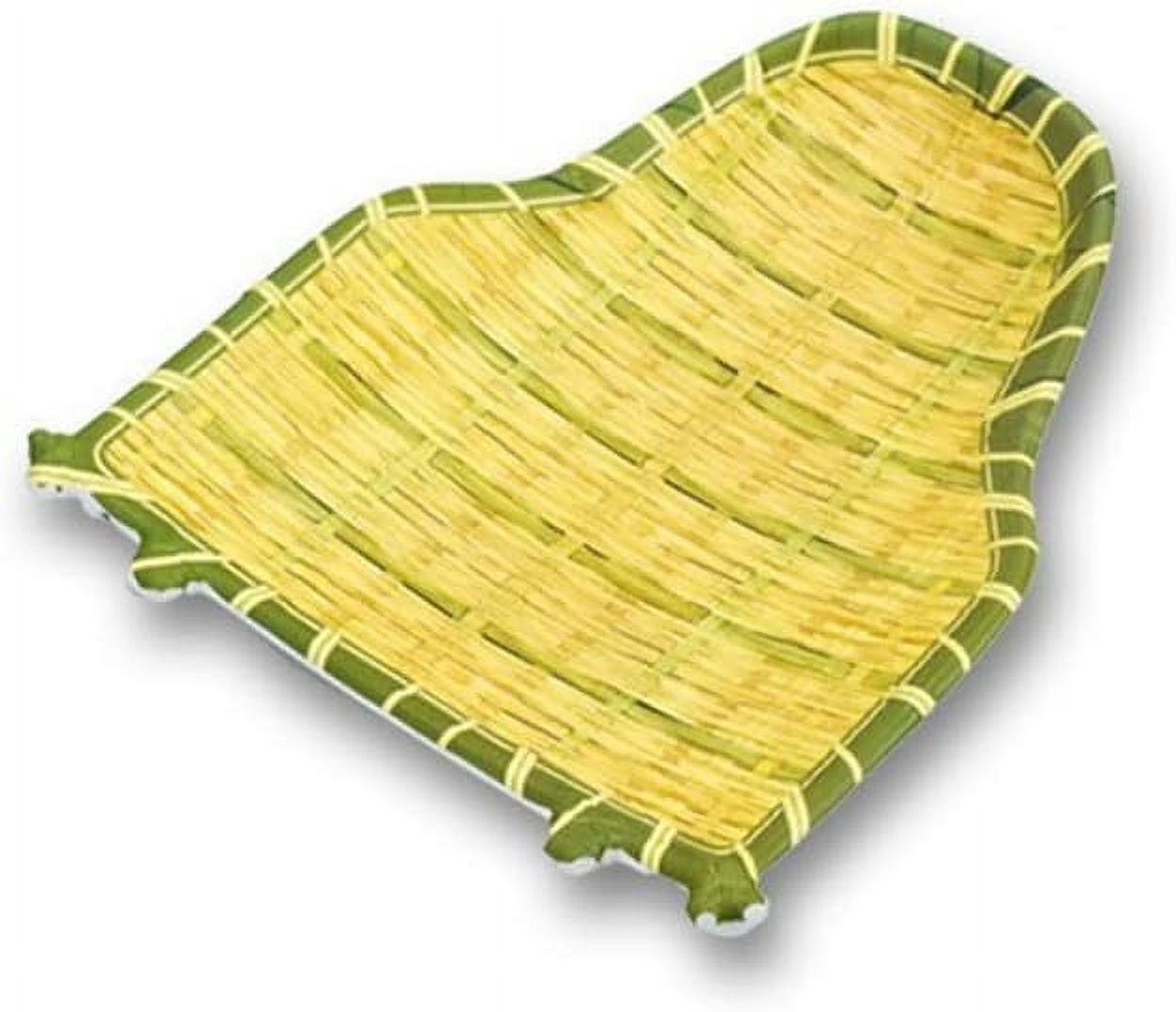 DanceeMangoo Imitation porcelain creative bamboo plate farm barbecue ...