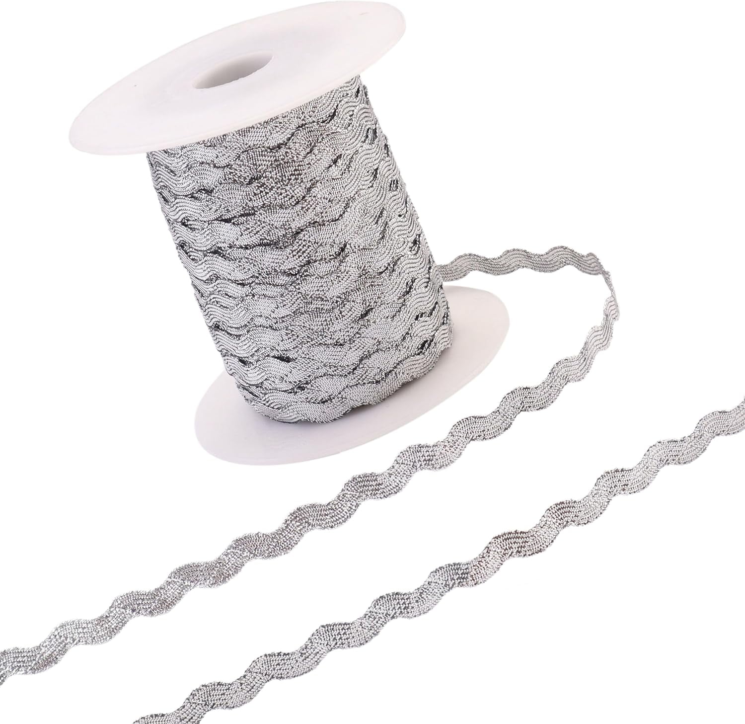 DanceeMangoo Rick Rack Wave Bending Fringe Trim 40 Yards Red Lace ...