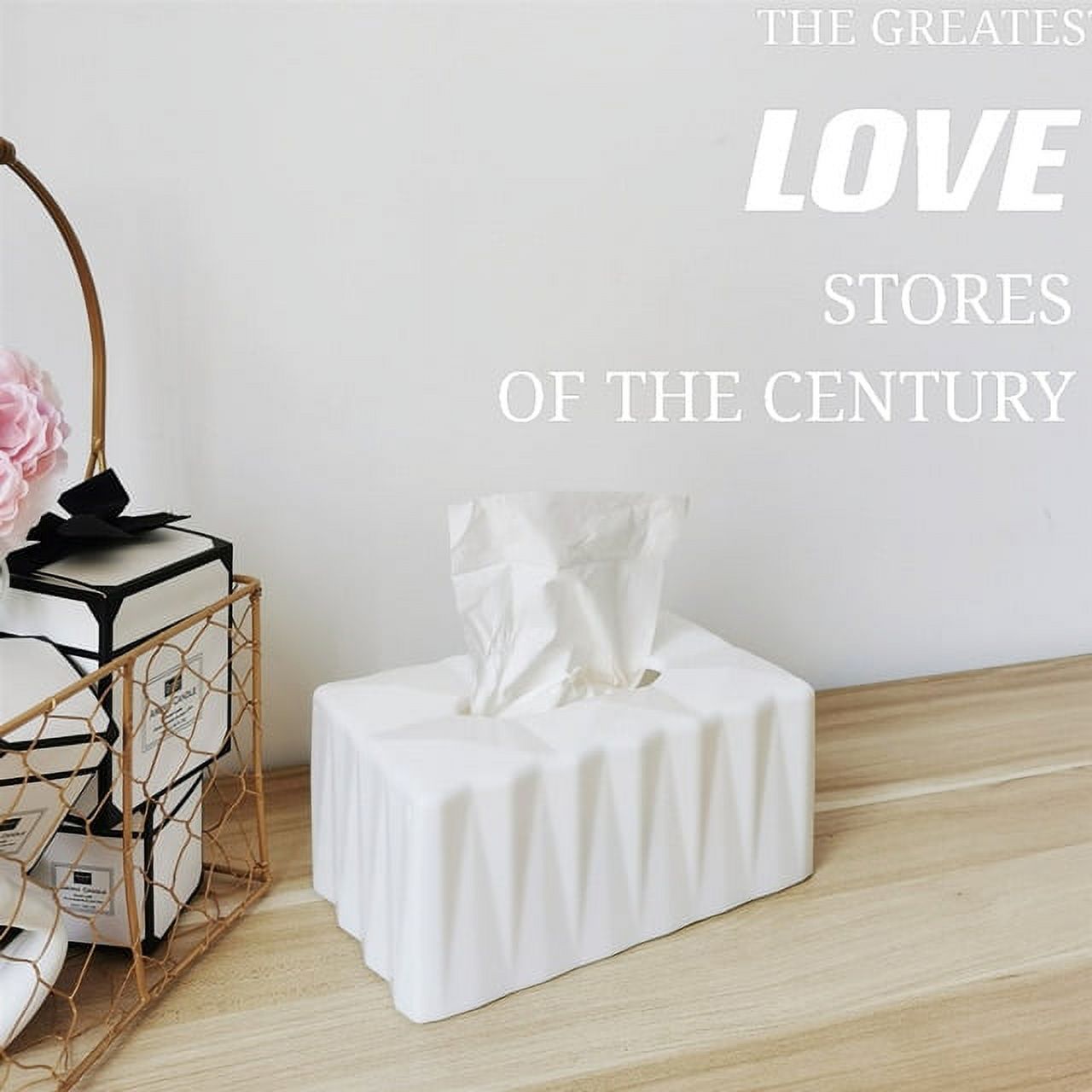 DanceeMangoo Tissue box paper box light luxury home silver living room ...