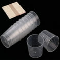 DanceeMangoos 100 1oz/30ml Plastic Graduated Cups Transparent Scale ...