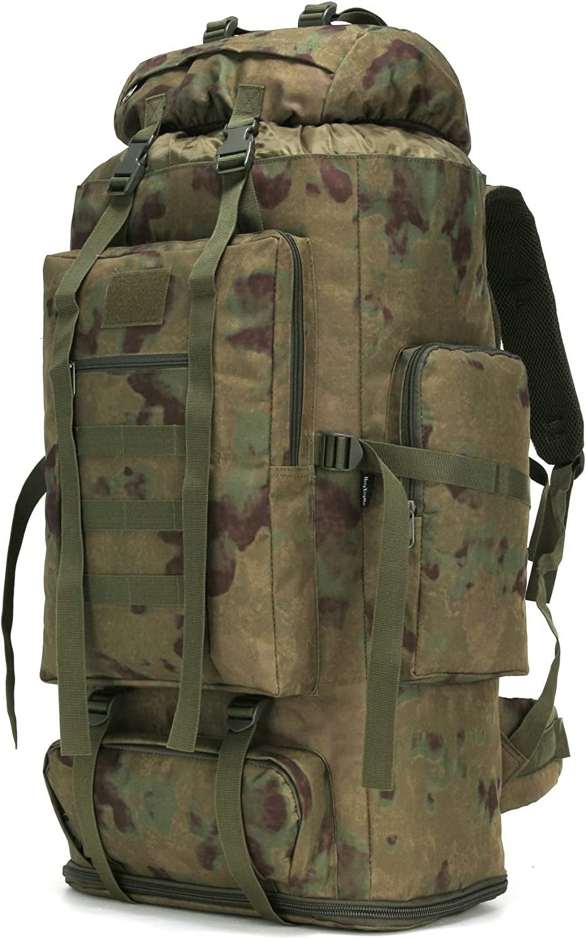 DanceeMangoos 100L Tactical Military Backpack for Men - Waterproof ...