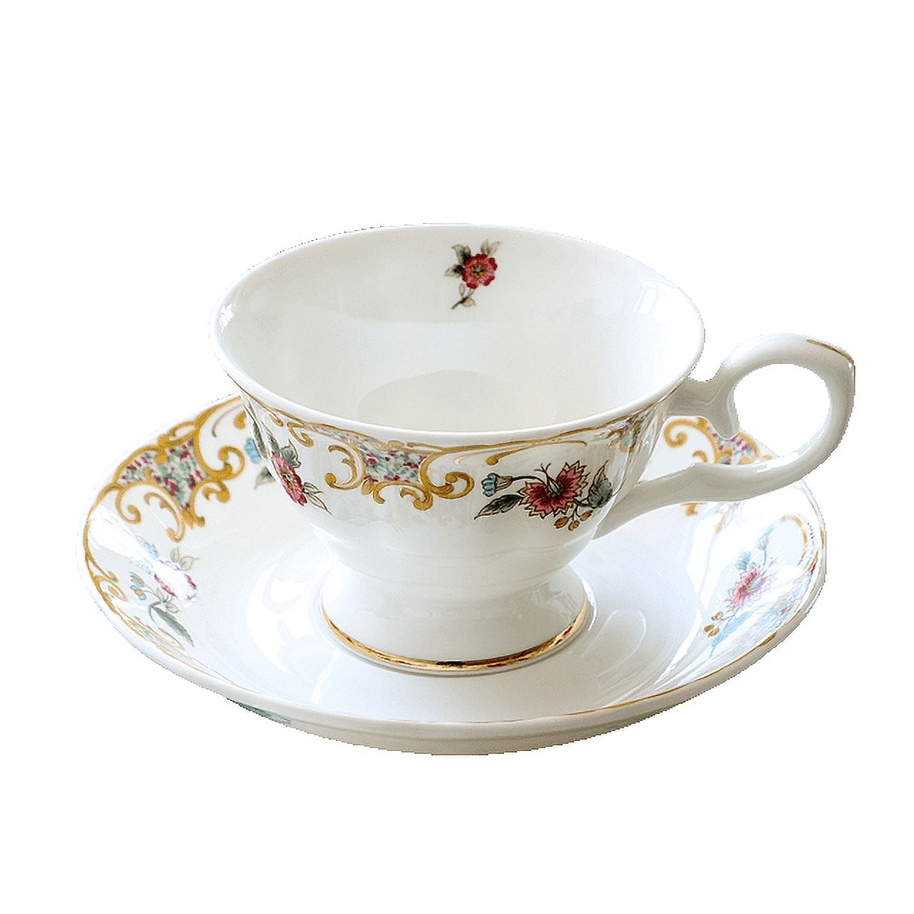 DanceeMangoos 220ML, fine bone china cappuccino cup with saucer, noble ...