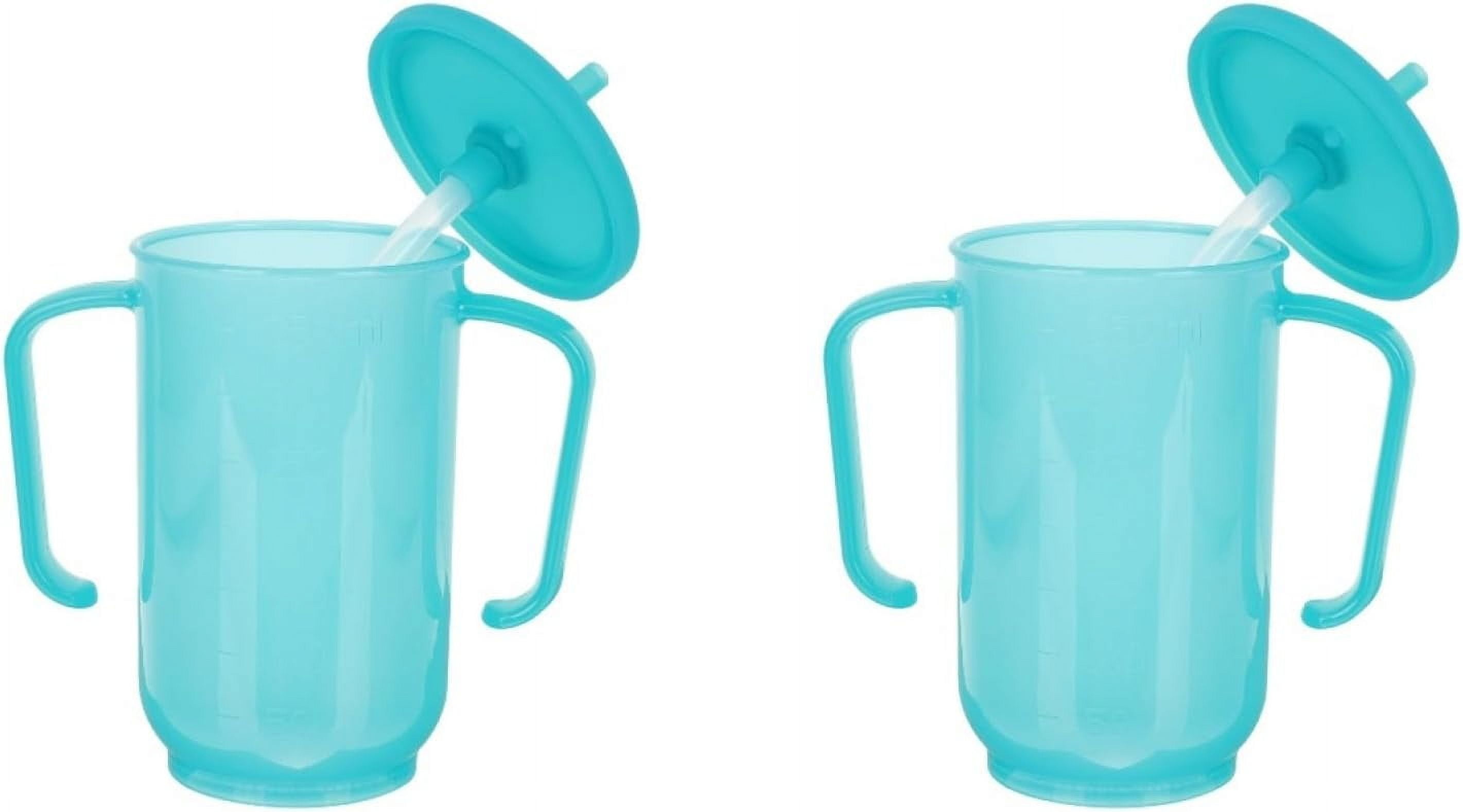DanceeMangoos 2Pcs Adult Sippy Cups for Elderly,Spill Proof Cups ...