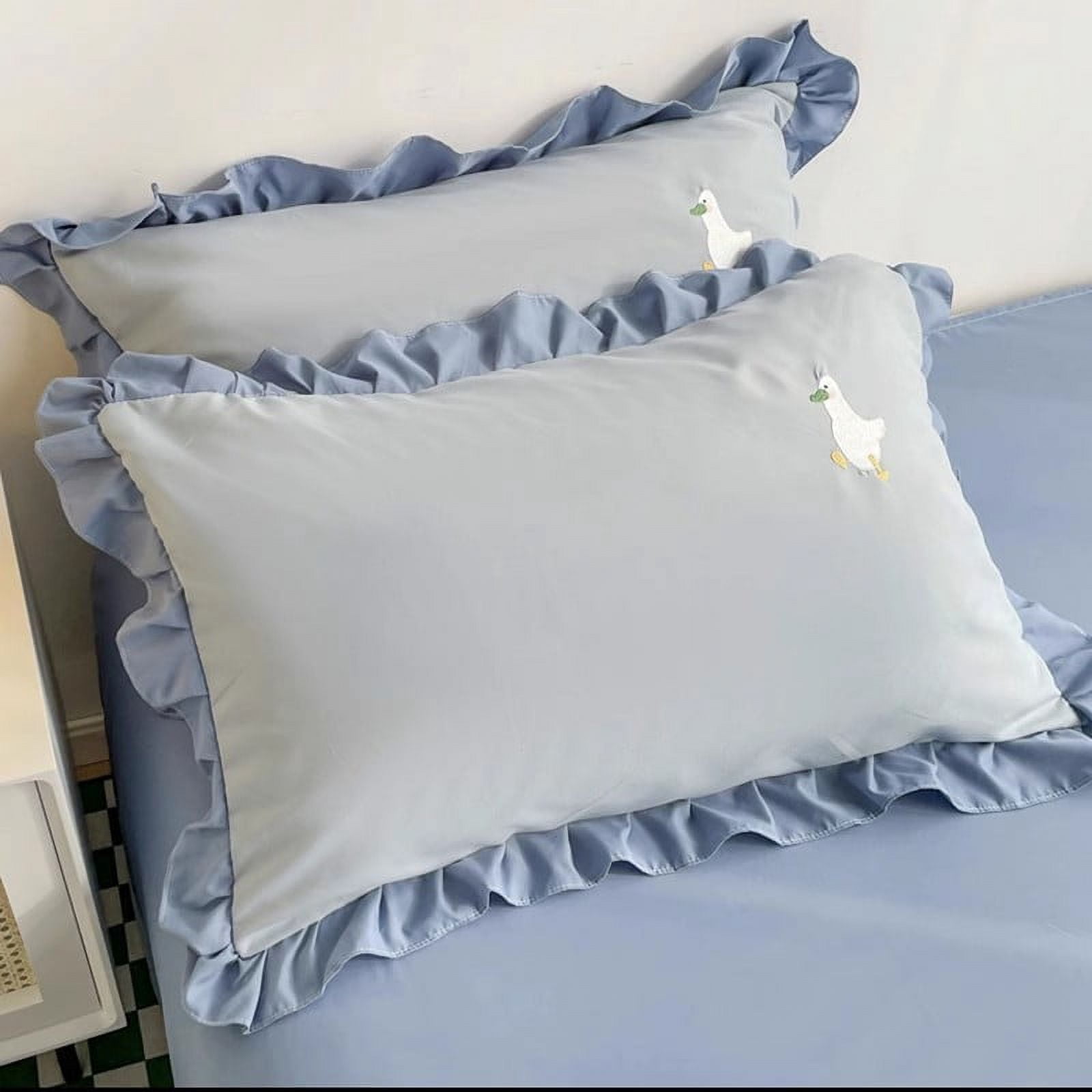 DanceeMangoos 2pcs Ruffle Pillowcases Princess Sleeping Pillow Cover ...