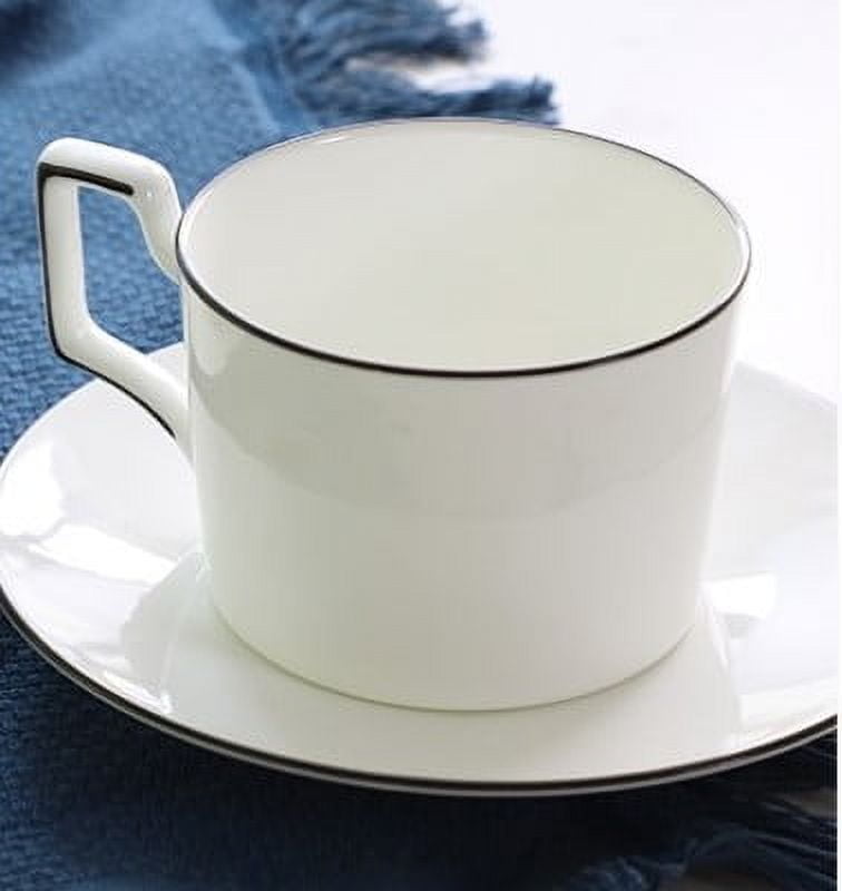 DanceeMangoos 300ML, bone china turkish coffee cups, with saucer, black ...