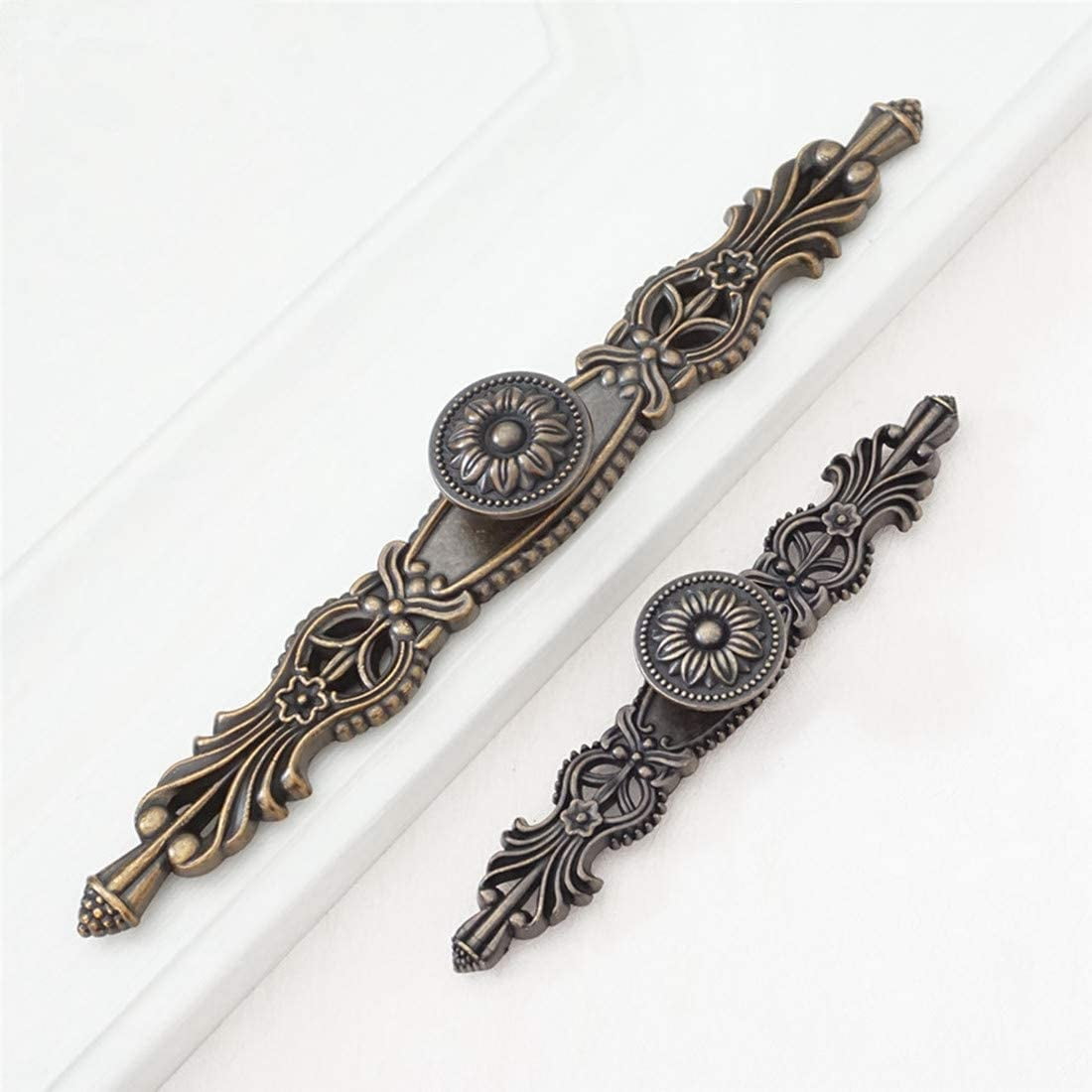 DanceeMangoos 5" Vintage Dresser Drawer Pull Handles Antique Brass ...
