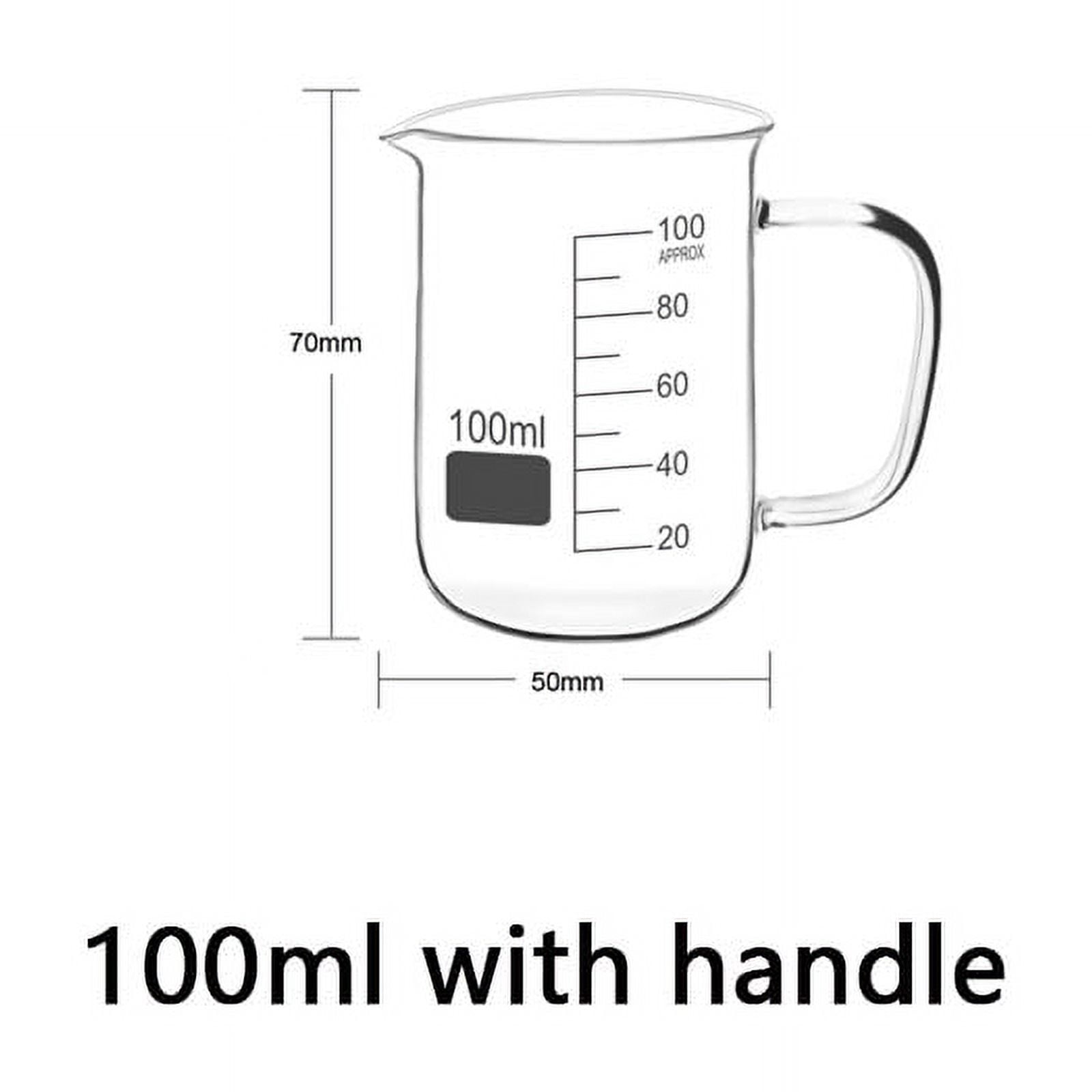 DanceeMangoos 50~1000ml With Handle Measuring Cup High Borosilicate ...