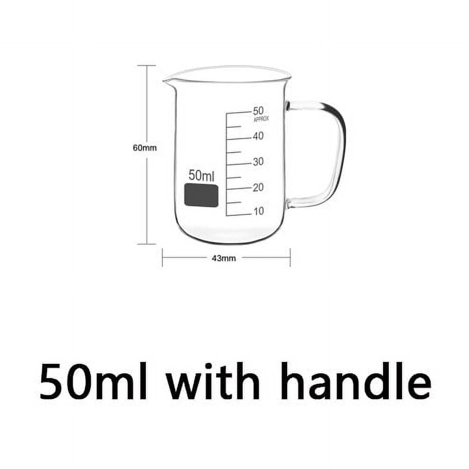 DanceeMangoos 50~1000ml With Handle Measuring Cup High Borosilicate ...