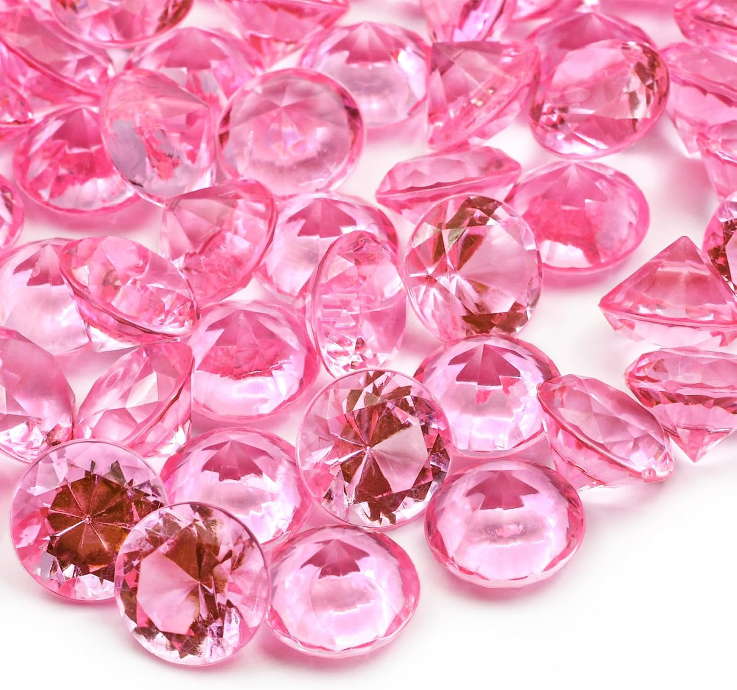 DanceeMangoos Acrylic Diamond, 20 mm 280 pcs Acrylic Fake Gems Faux ...