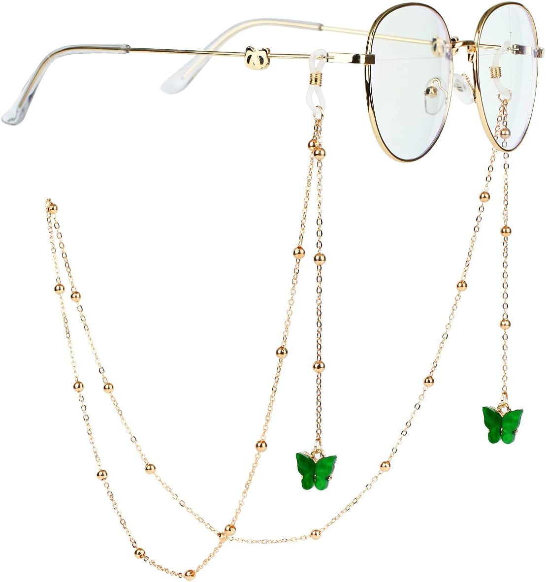 DanceeMangoos Butterfly Pendant Eyeglass Chains Stylish Eyewear ...