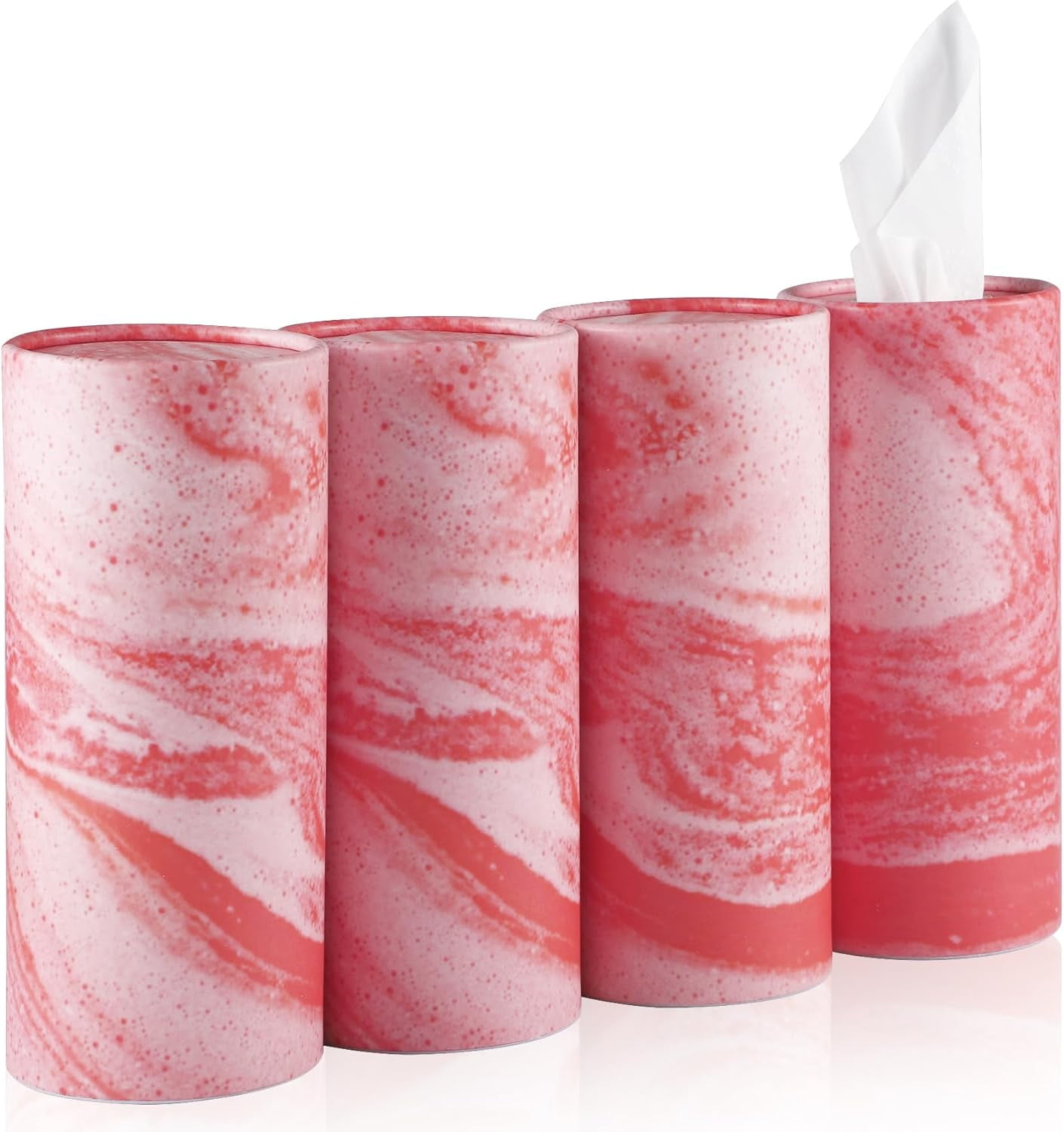 DanceeMangoos Car Tissue Holder, 4 Pack Car Cup Holder Facial Tissues ...