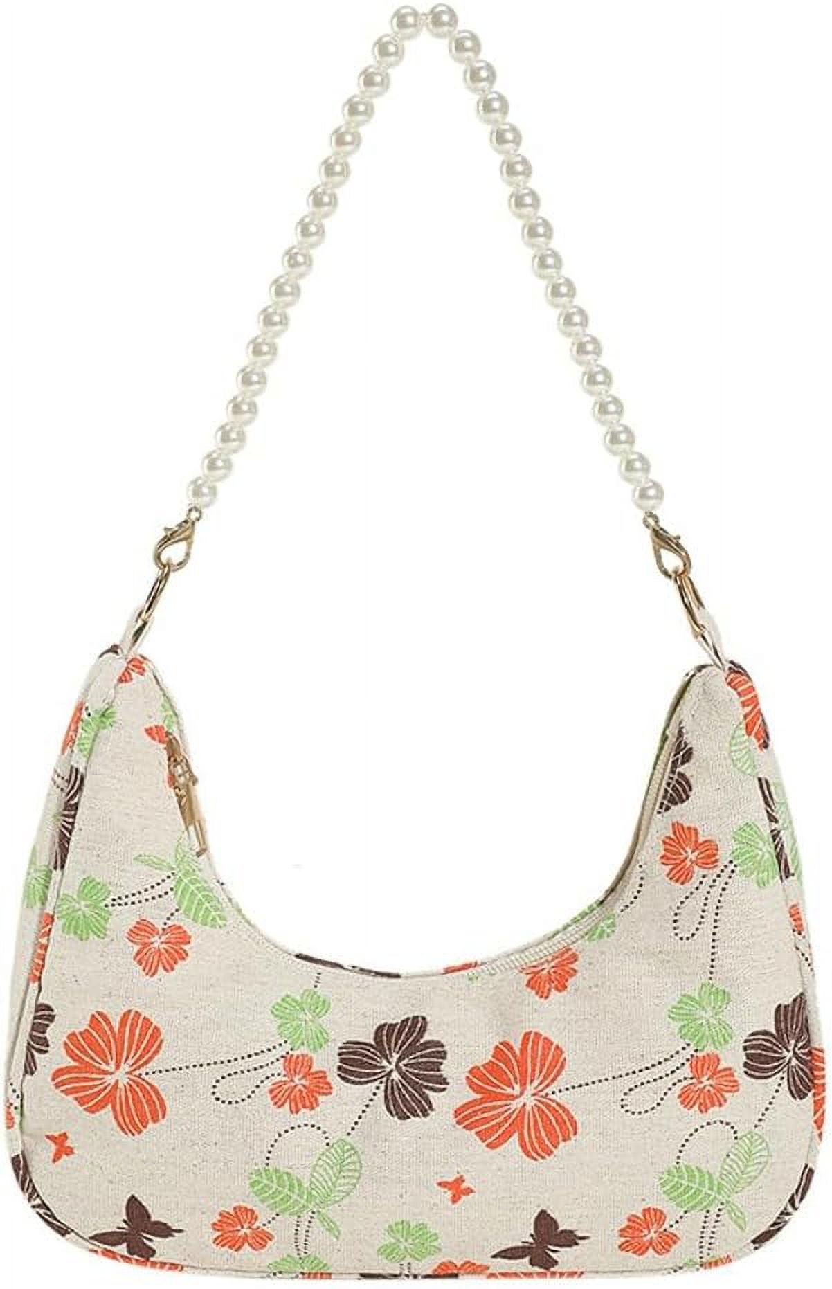 DanceeMangoos Cute Printed Shoulder Bag for Women Crescent Tote Bag ...