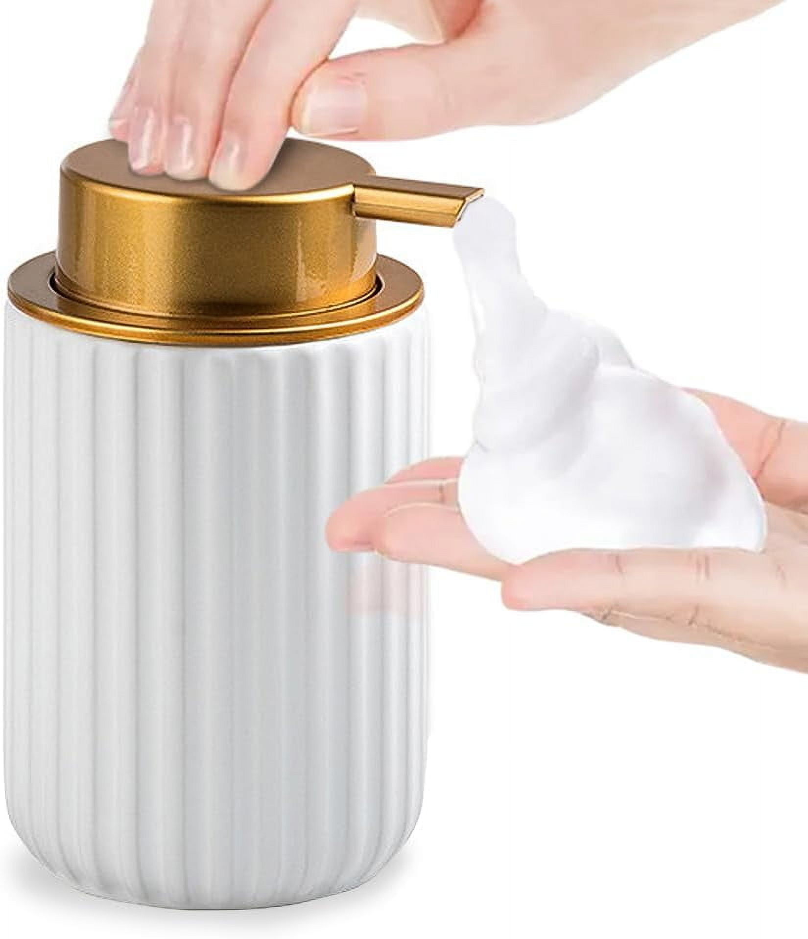 DanceeMangoos Decorative Foaming Soap Dispenser, Ceramic Lotion ...