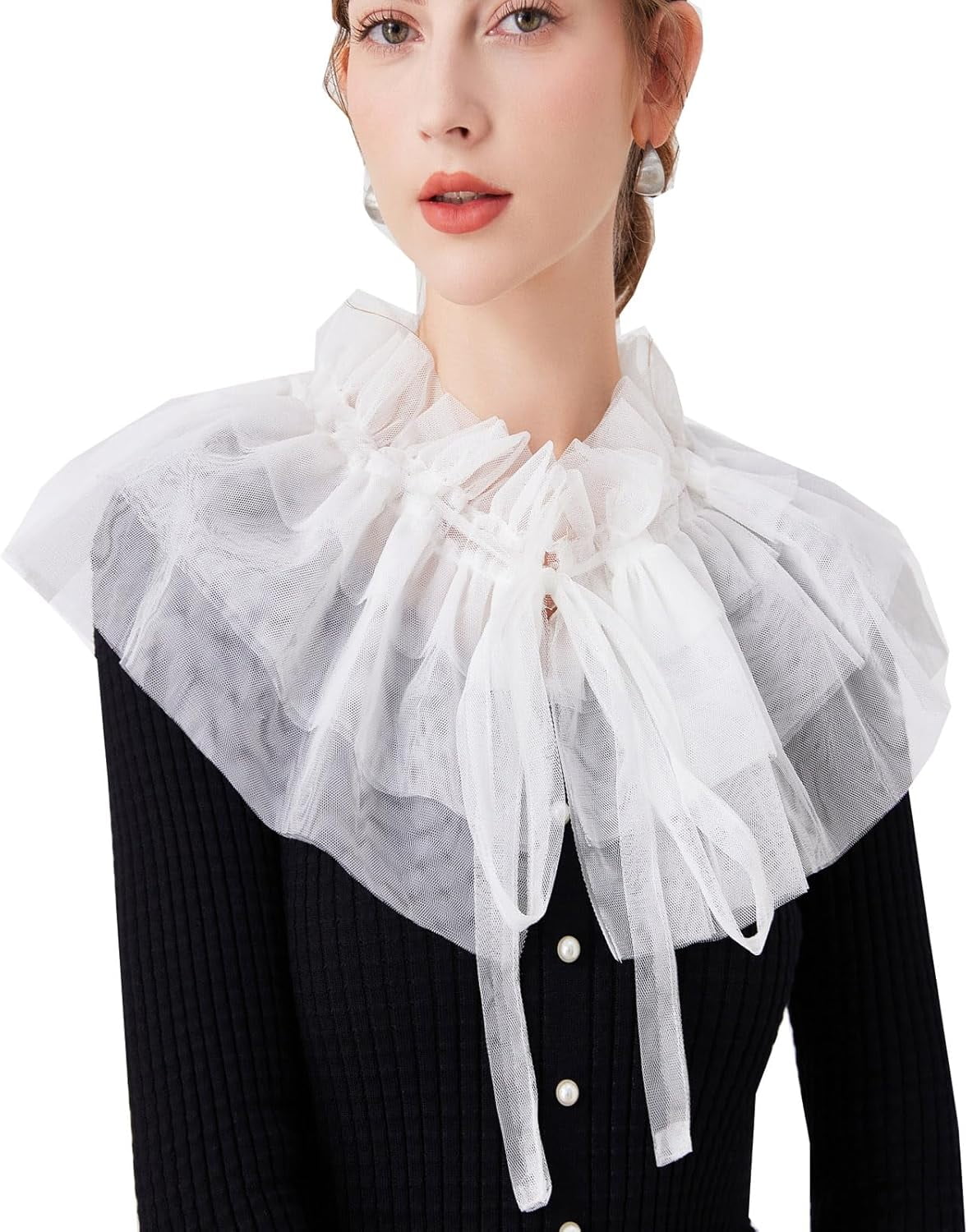 DanceeMangoos Detachable Fake Collar for Women Mini Cape Collar Neck ...