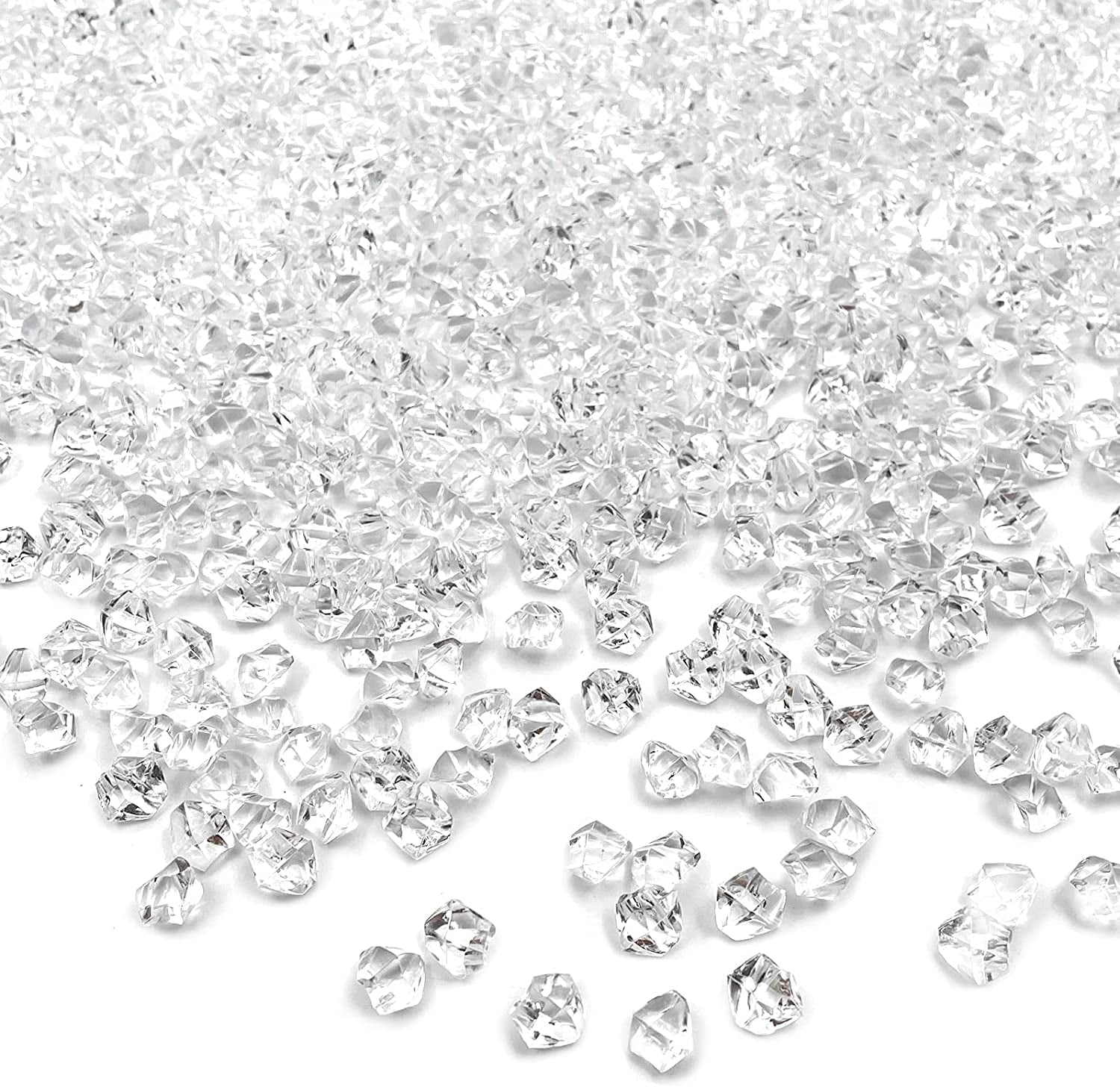 DanceeMangoos Fake Ice Cubes, 1000 Pcs Acrylic Vase Fillers for ...