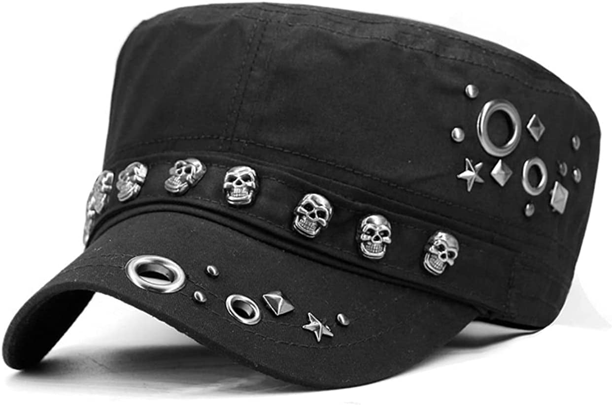 DanceeMangoos Goth Hat Aesthetic Hat Military Hat Cadet Hat Goth ...