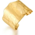 DanceeMangoos Hammered Gold Cuff Bracelets for Women Irregular ...