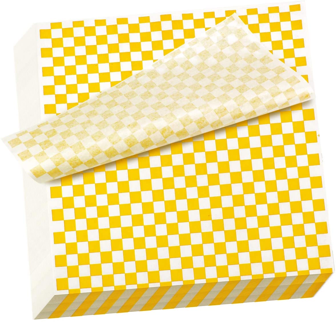 DanceeMangoos Hslife 100 Sheets Checkered Dry Waxed Deli Paper Sheets ...