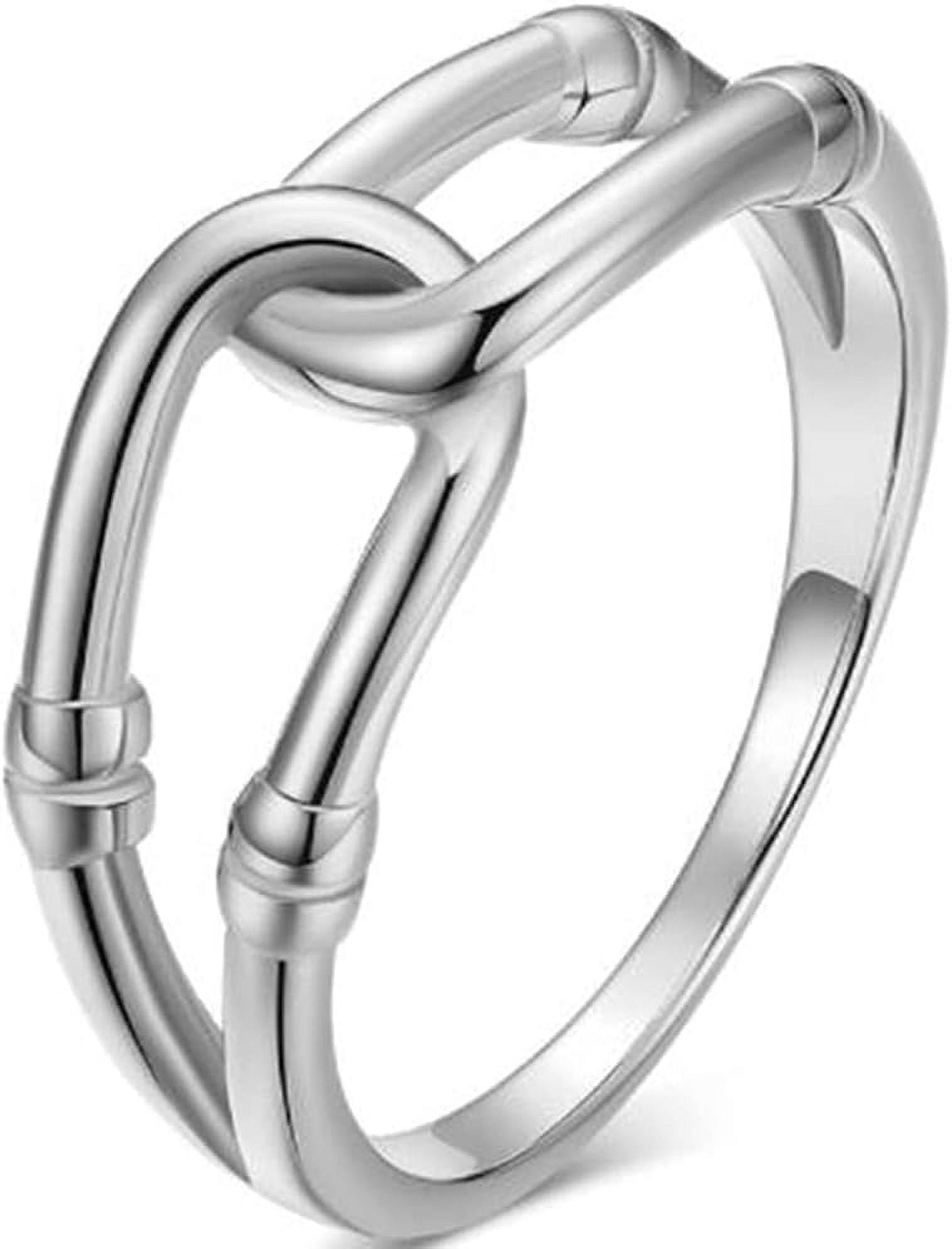 DanceeMangoos Jewelers Stainless Steel Wave Knotted Chain Infinity Classic Plain Promise ...