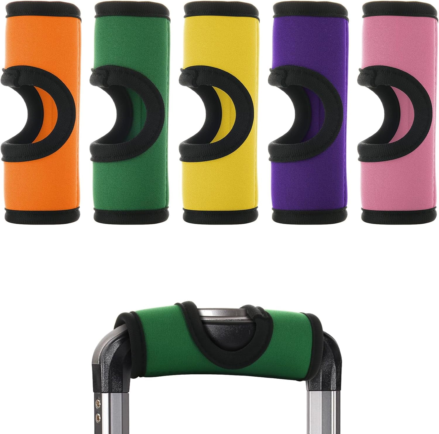 DanceeMangoos Luggage Handle Wrap Identifier for Suitcases Unique, 5PCS ...