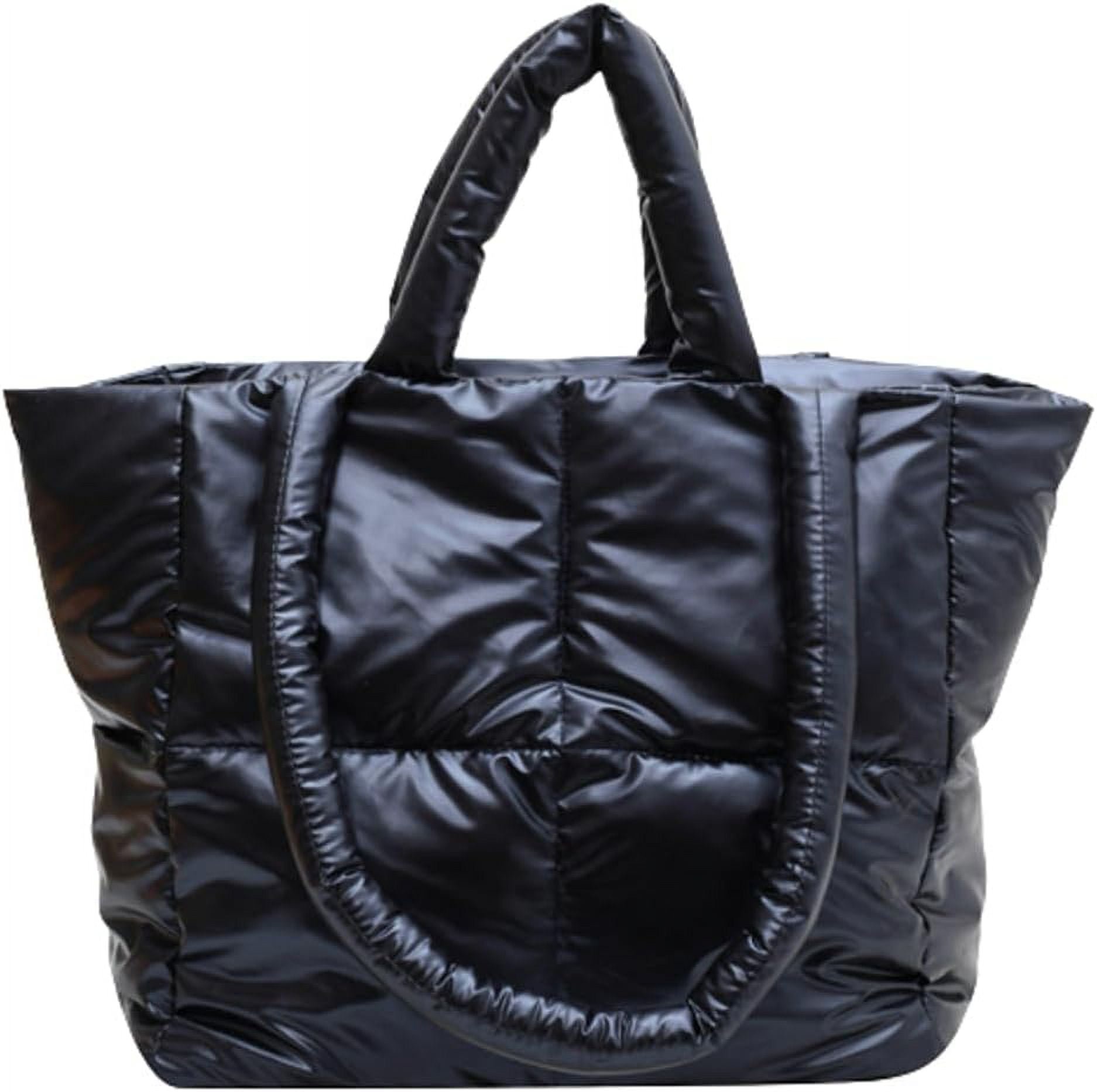 DanceeMangoos Puffer Shoulder Bag for Women Soft Down Cotton Padded ...