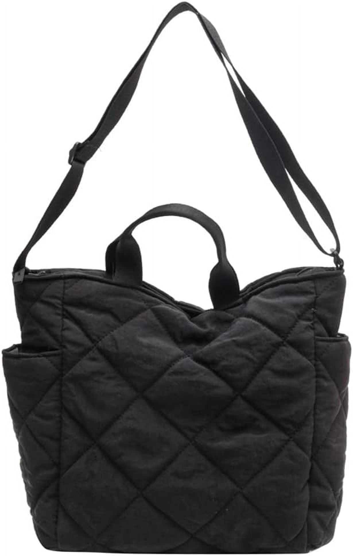DanceeMangoos Quilted Tote Bag for Women Crossbody Bags Padding ...