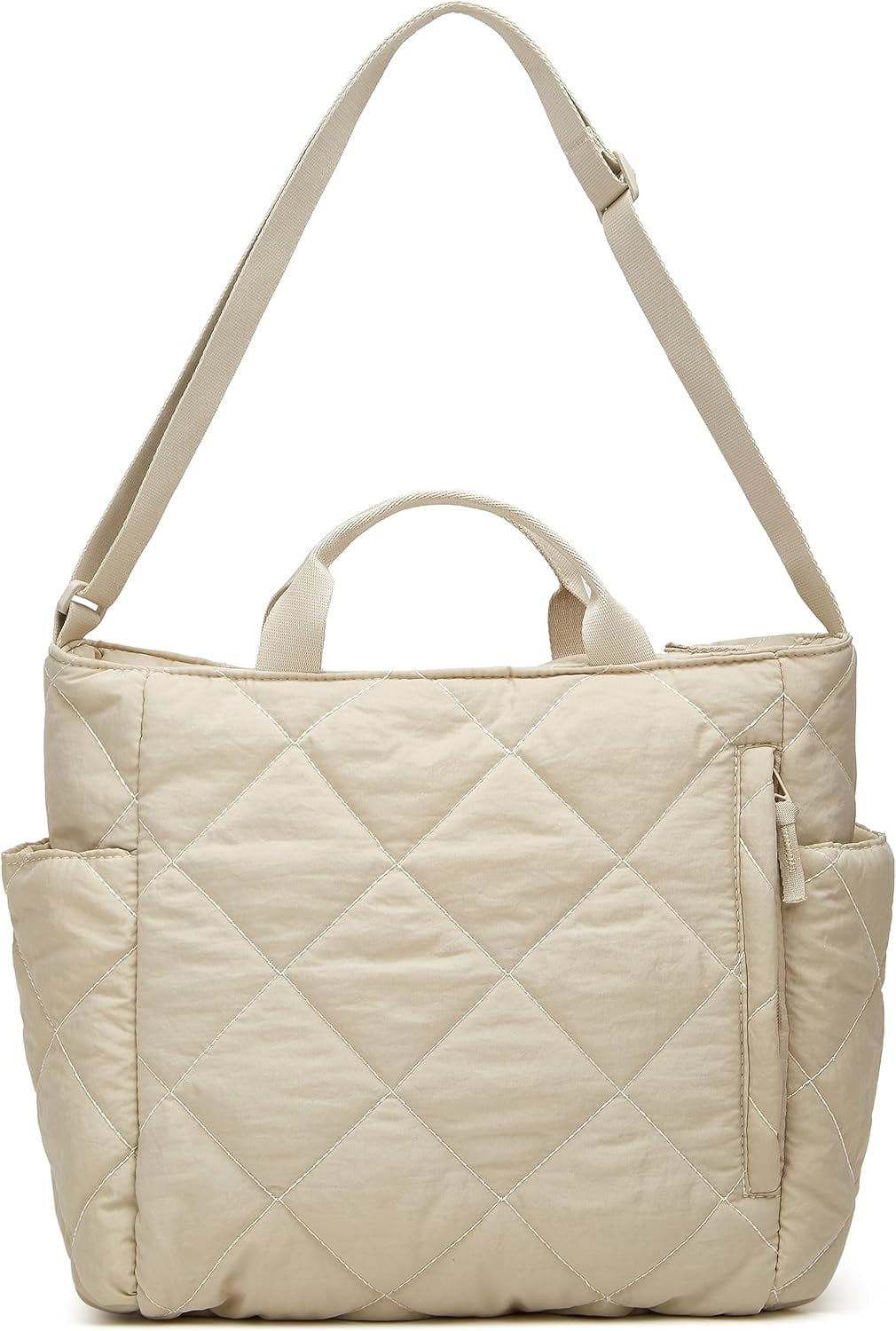 DanceeMangoos Quilted Tote Bag for Women Crossbody Bags Padding ...