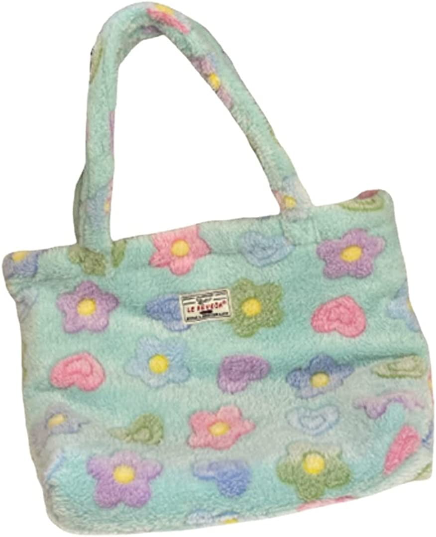 DanceeMangoos Tote Bag Aesthetic Accessories Fluffy Tote Bag Fuzzy ...