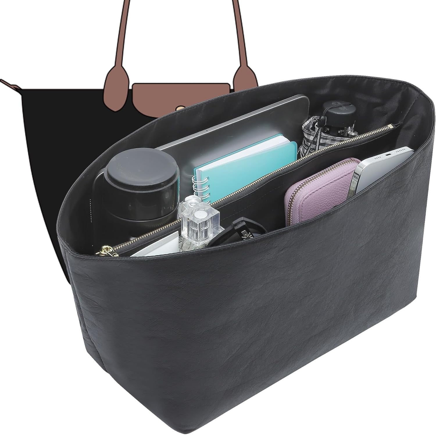 DanceeMangoos Upgraded longchamp Organizer Insert, Bag Organizer Insert ...