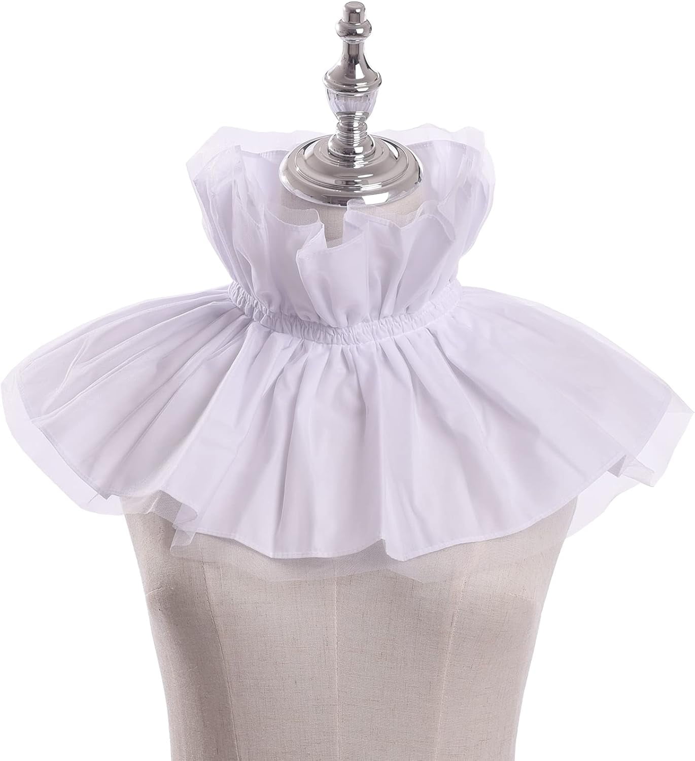 DanceeMangoos Vintage Renaissance Clown Costume Collar Detachable White ...