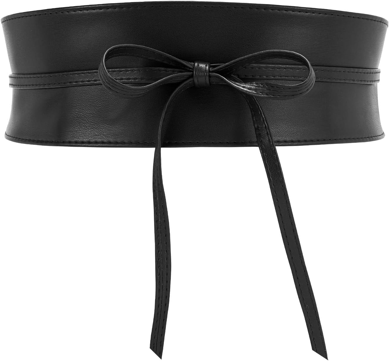 DanceeMangoos Women Obi Waist Belt Faux Leather Wide Wrap Around ...
