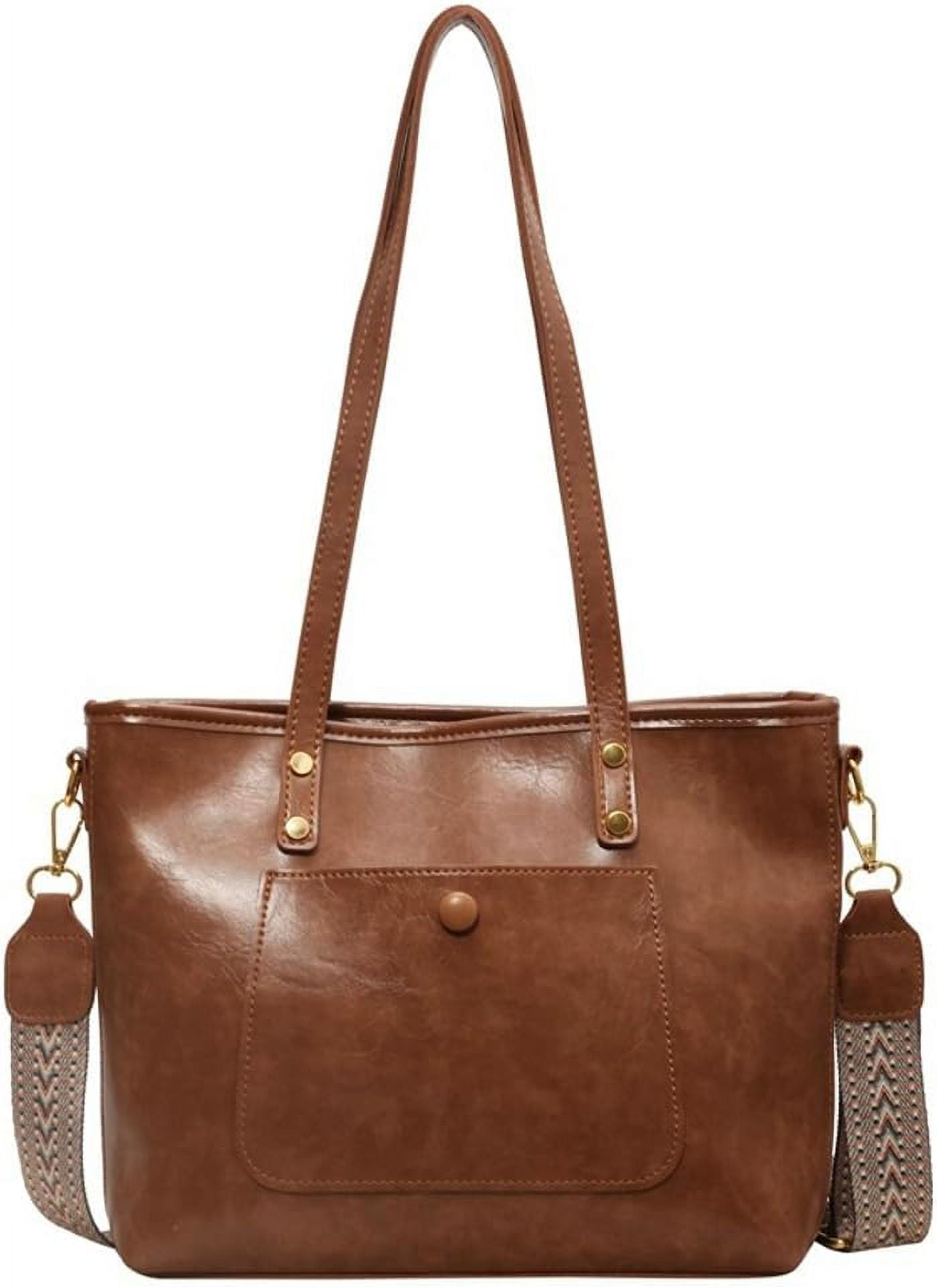 DanceeMangoos Women Shoulder Bag Chic Vegan Leather Bussiness Top ...