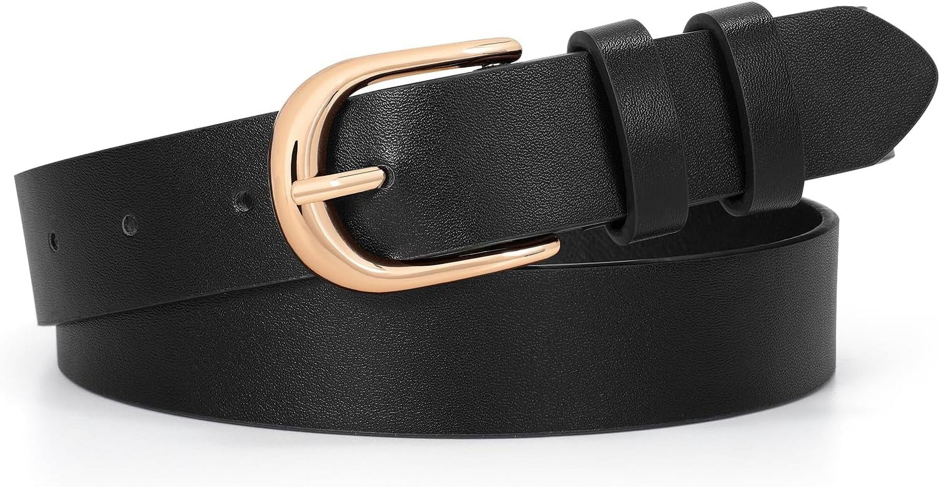 DanceeMangoos Women's Leather Belt for Jeans Pants Plus Size Faux ...