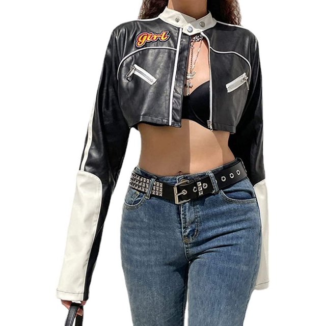 DanceeMangoos Y2k Jackets for Women Y2k Aesthetic Jackets Women Streetwear Y2k Clothes for Women ...