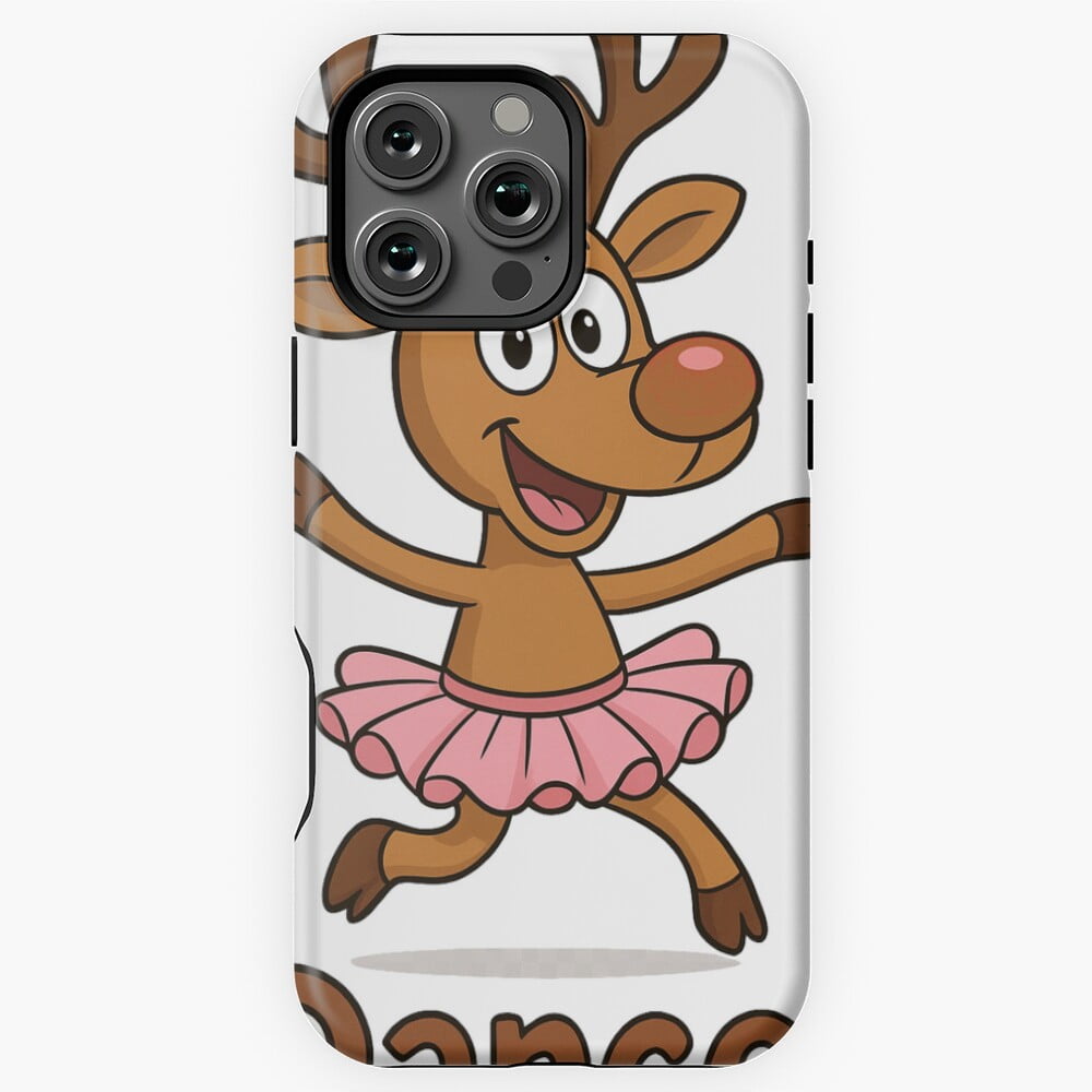 Dancer Dancing Reindeer Cartoon Phone Case for iPhone 17 16 15 14 13 12 ...