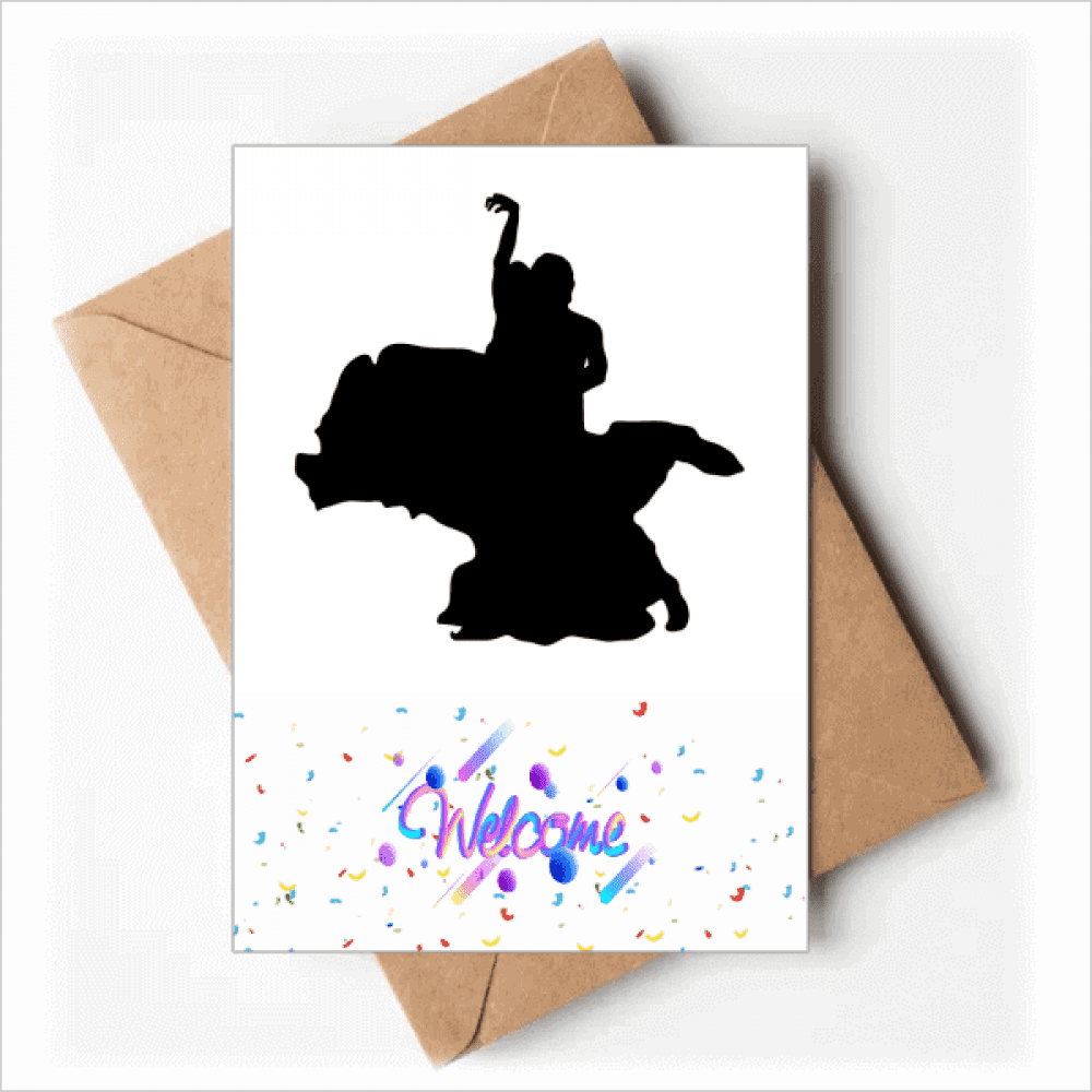 Dancer Duet Dance Art Performance Welcome Back Greeting Cards Envelopes ...