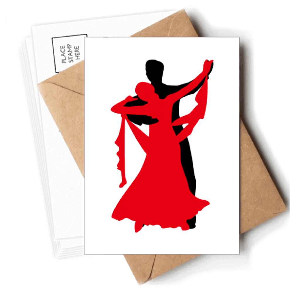 Dancer Duet Dance Social Dancing Postcards Envelopes Blank Note Cards ...