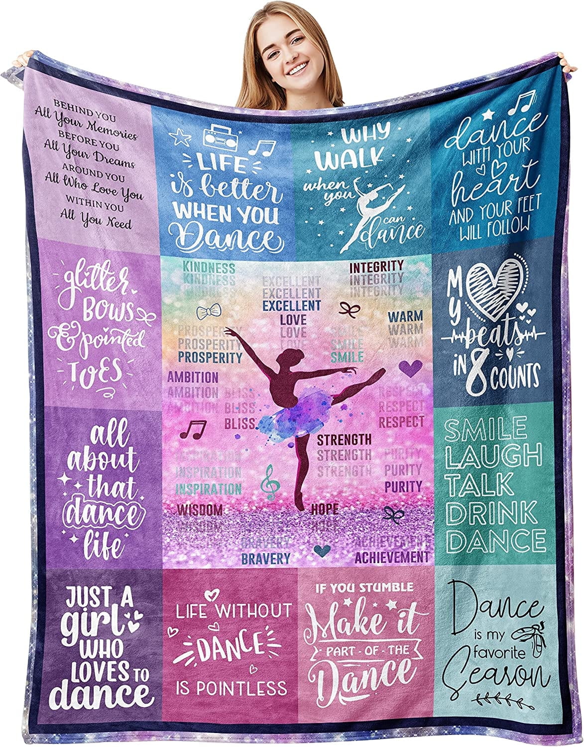 Dancer Gifts Blanket 60’’x50’’, Dance Recital Gifts for Girls/Teens ...